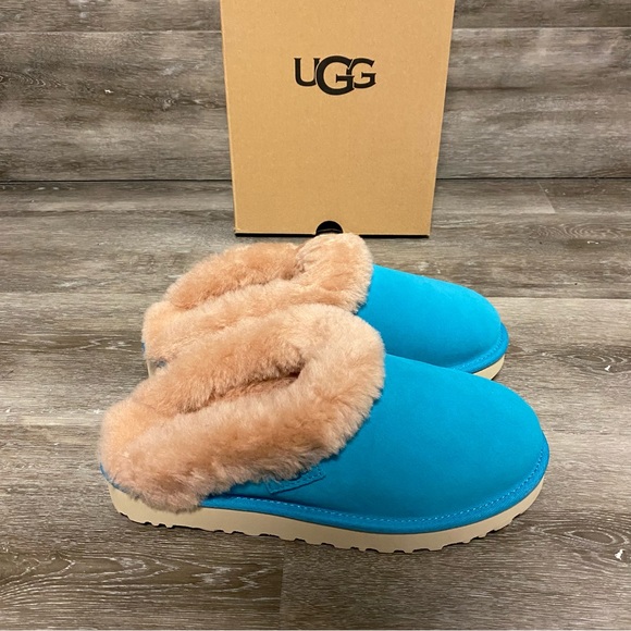 UGG | Shoes | Ugg Cluggette Suede Cozy Slipper In Tidal Wave Turquoise ...